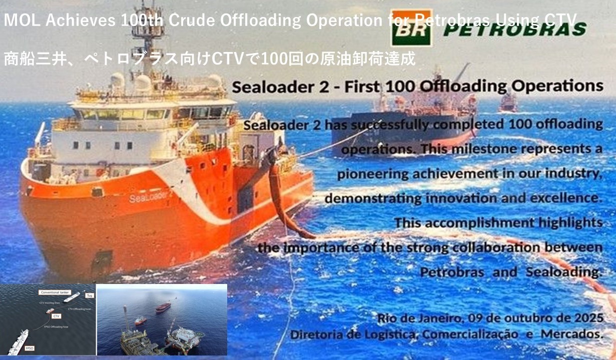 MOL Achieves 100th Crude Offloading Operation for Petrobras Using CTV ...