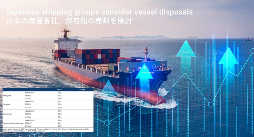 Japanese shipping groups consider vessel disposals 日本の海運各社、保有船の売却を検討 ...